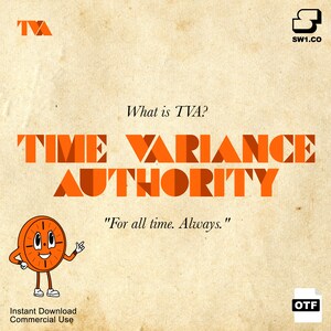 TVA Font Family INSTANT DOWNLOAD Commercial Use, Loki Font, Time ...