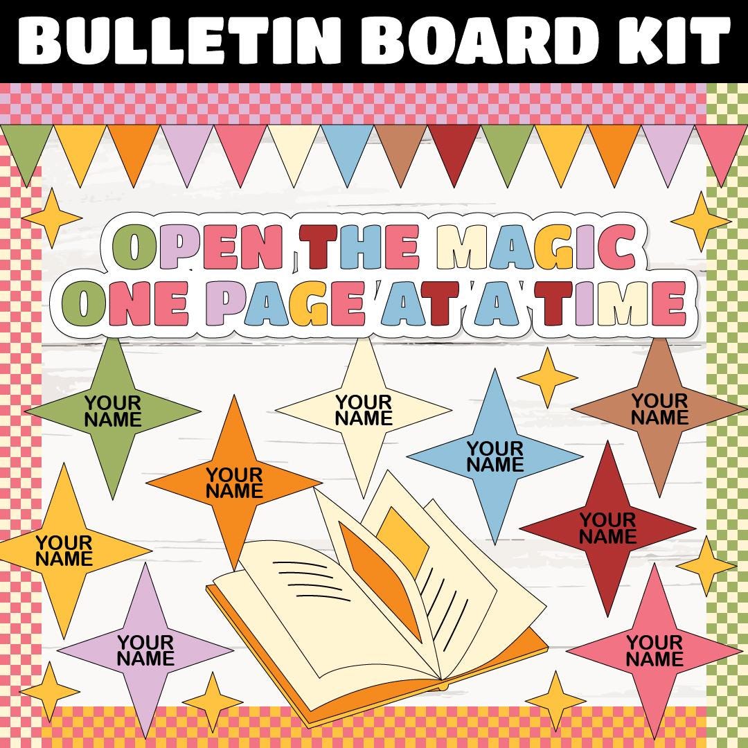 Reading Bulletin Board Kit | Reading Corner Classroom Decor and Door ...