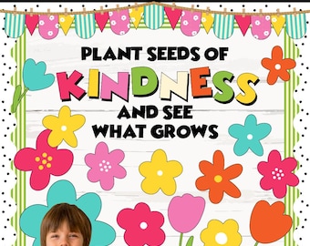 Plant Kindness, Spring Bulletin Board Kit, Digital Download - Etsy