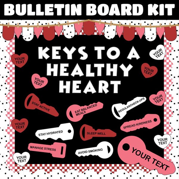 Heart Health Bulletin Boards - Etsy
