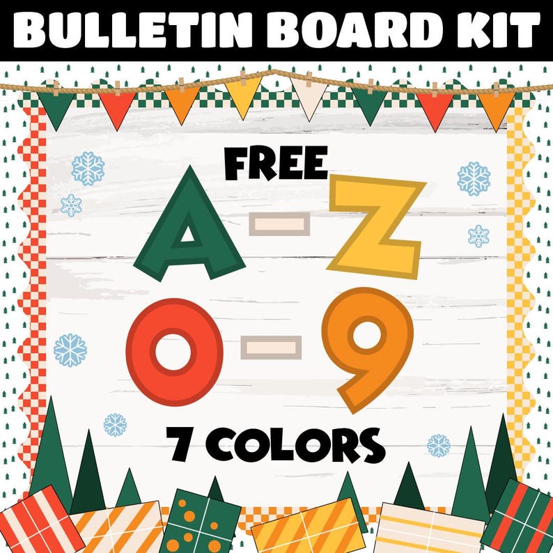 Santa Express Bulletin Board Kit | Christmas Bulletin Board Kit ...