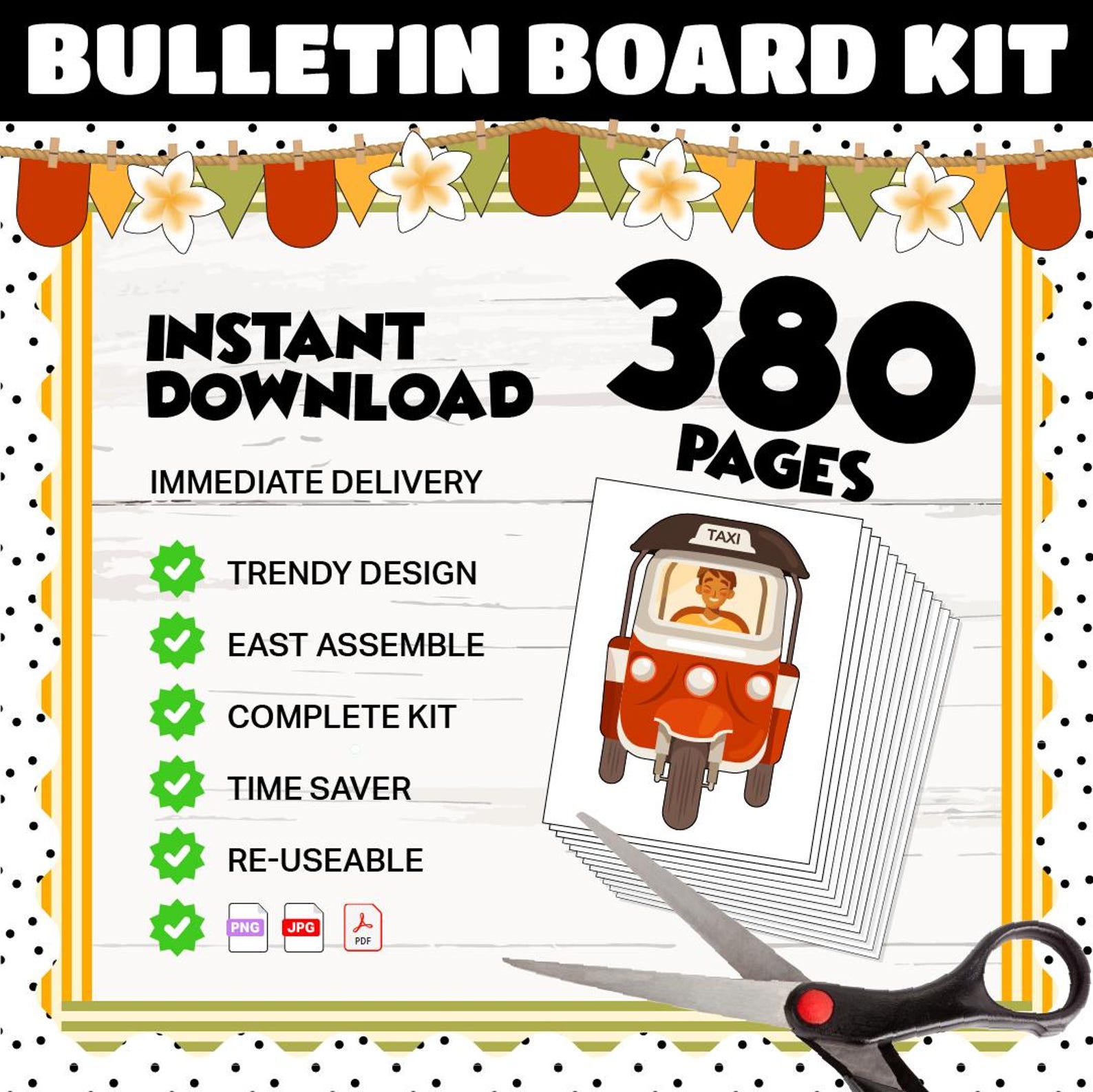 Time to Visit Thailand Bulletin Board Kit | Printable Classroom Decor ...