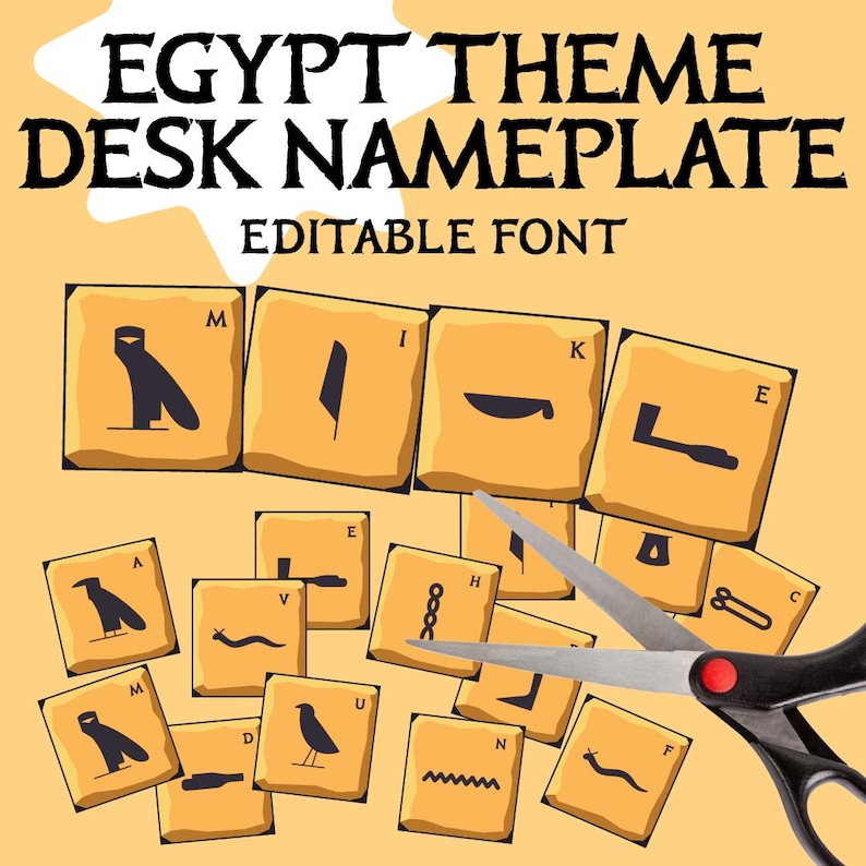 Egypt Decor Editable Bundle | Egypt Classroom Decor and Door Decor ...