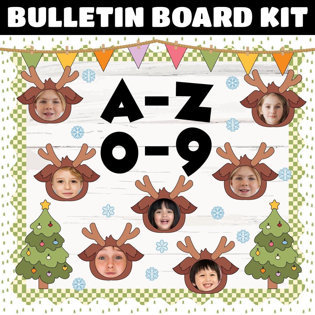 Rudolph the Reindeer Bulletin Board Kit | Christmas Classroom Decor and ...