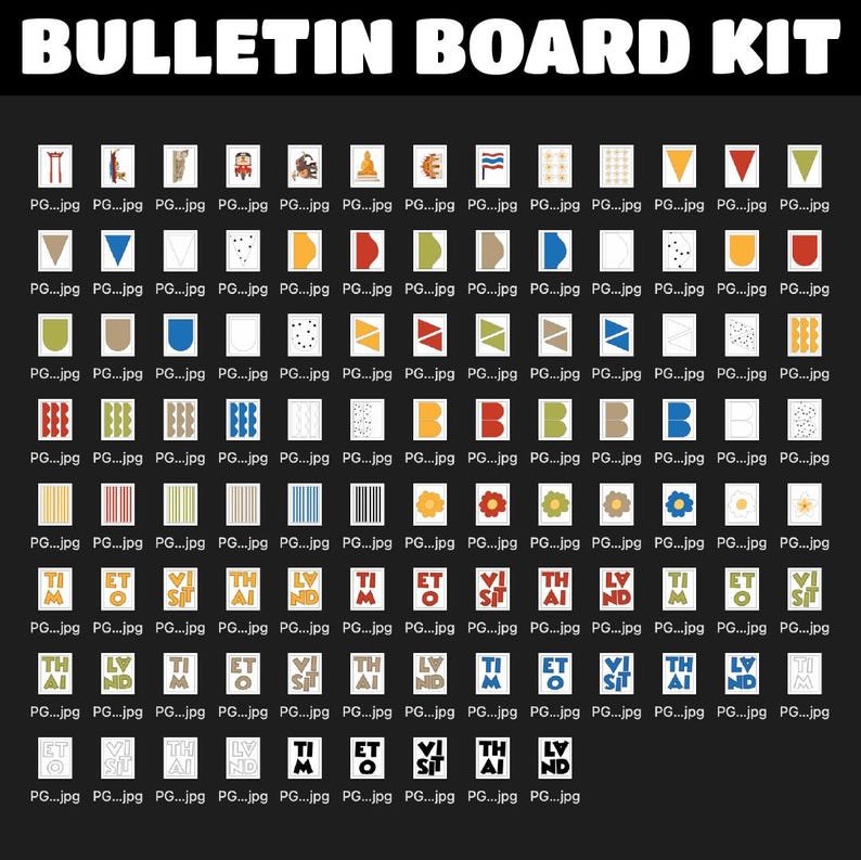 Time to Visit Thailand Bulletin Board Kit | Printable Classroom Decor ...