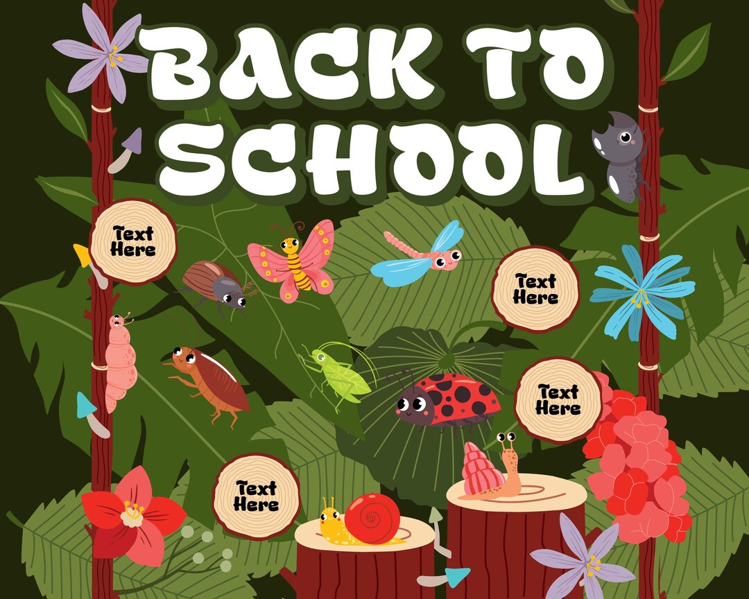 Our Bugs Themed Printable Decorative Bulletin Board or Door Decor for ...