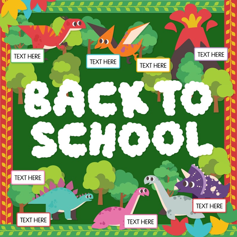 Dinosaur Classroom Decor Theme Bundle Dinosaur Theme Editable ...