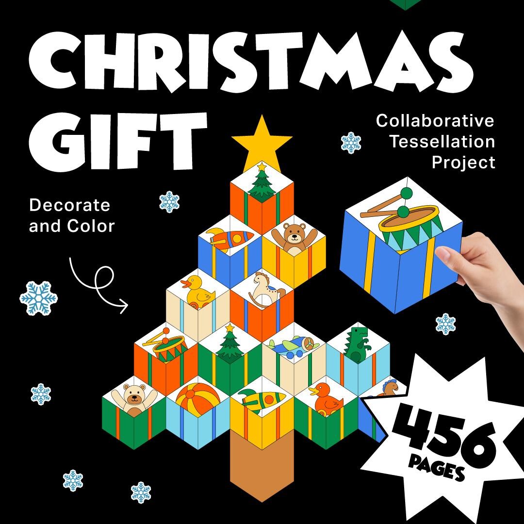 Printable Tessellation Christmas Gift Box | A Favorite Classroom Arts ...