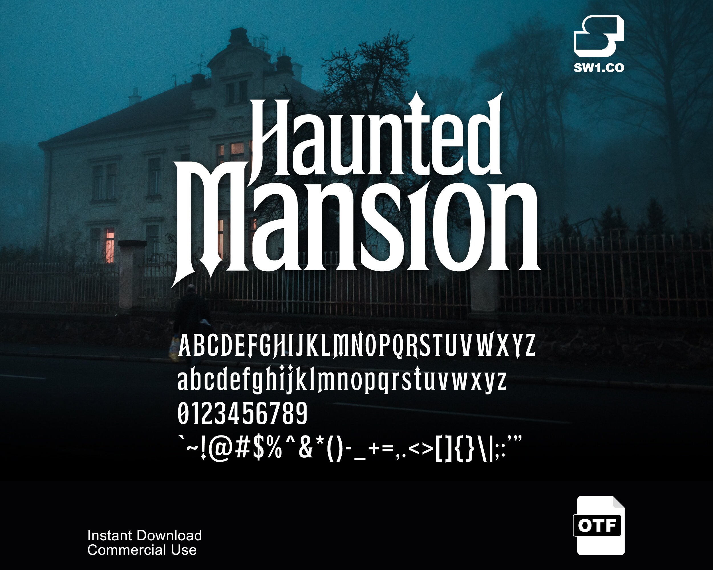 Haunted Mansion Font Family INSTANT DOWNLOAD Commercial Use - Etsy