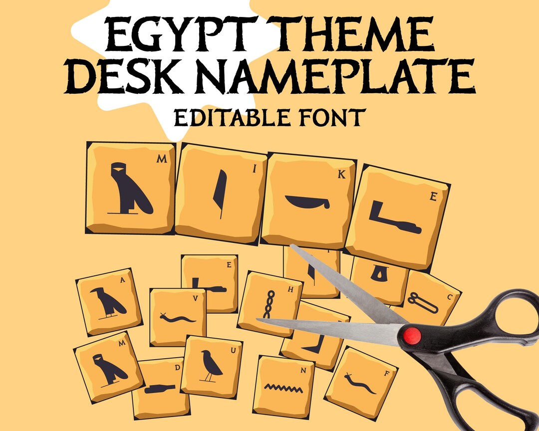 Egypt Name Plates | Egypt Classroom Decor and Door Decor | Commercial ...
