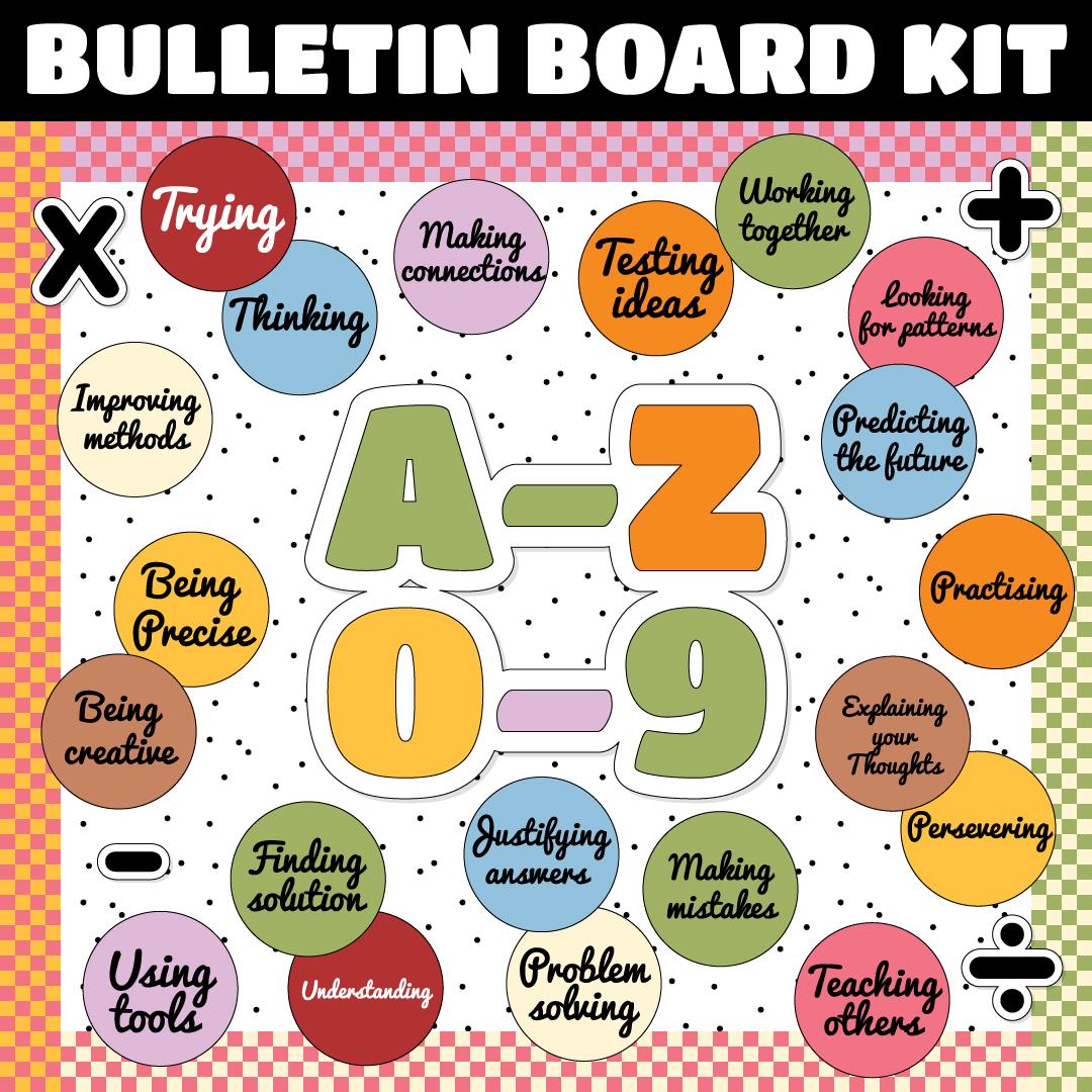 Math is All About Bulletin Board Kit | Math Classroom Decor and Door ...