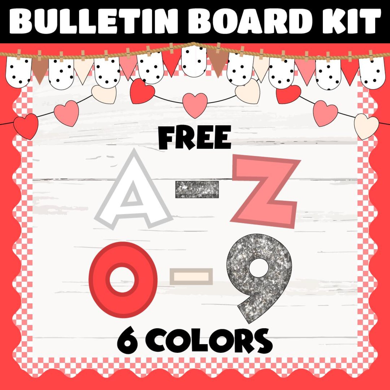 Hugs and Kisses | Valentine's Day Bulletin Board Kit | Classroom, Door ...
