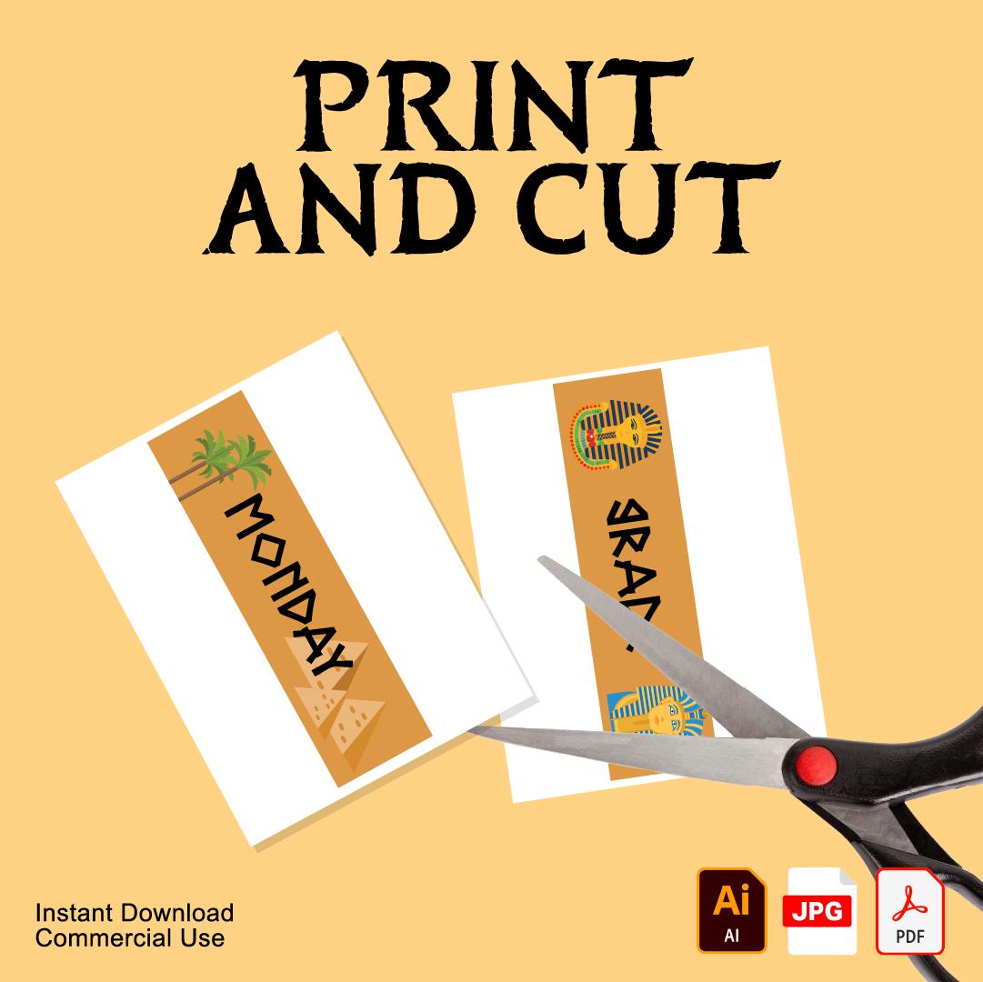 Egypt 10 Drawer Rolling Cart Labels | Classrooms Egypt Classroom Decor ...