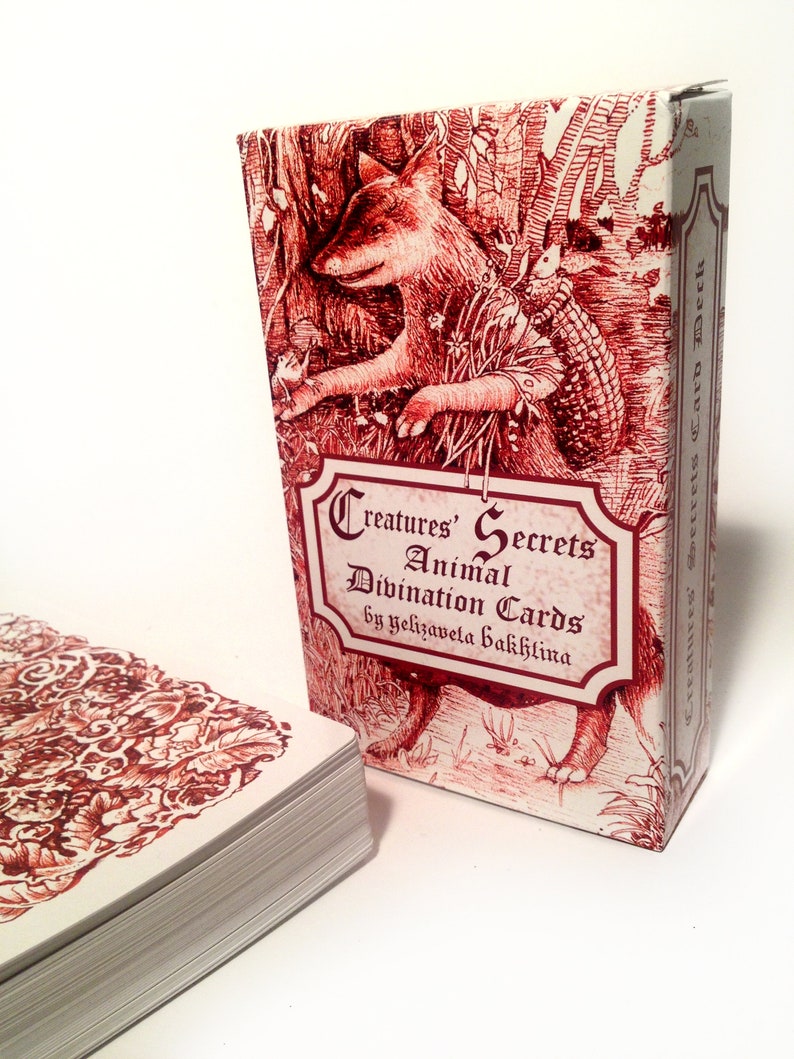 Creatures' Secrets Animal Divination Card Deck. Spirit / Tarot Deck. - Etsy