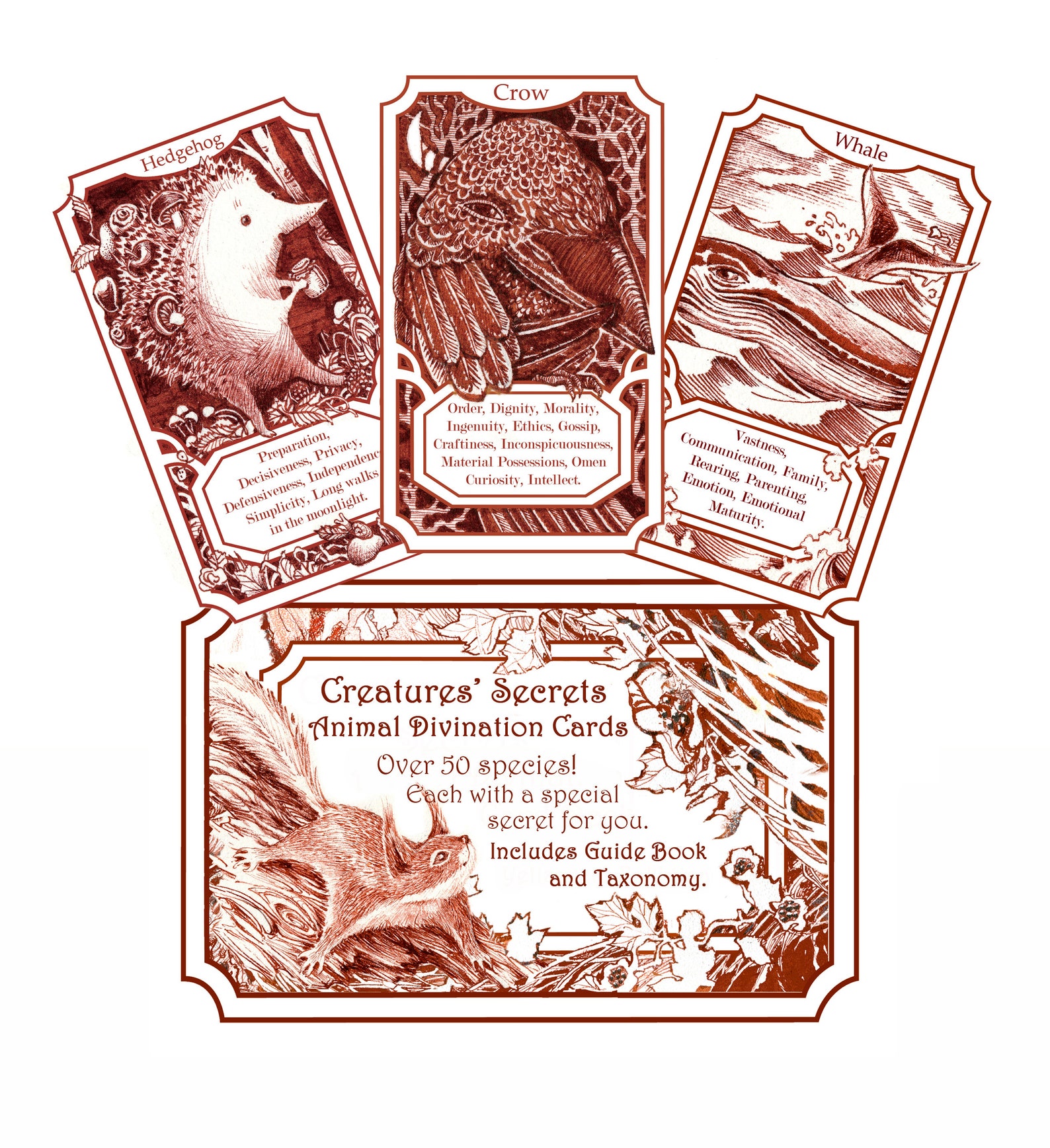 Creatures' Secrets Animal Divination Card Deck. Spirit / - Etsy Canada