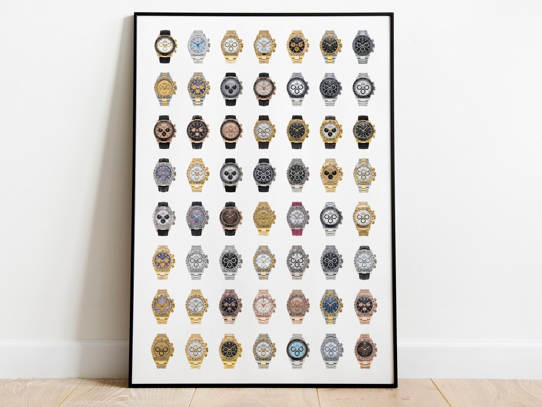 Rolex Classic Collection Poster Downloadable, Printable, Scalable, High ...