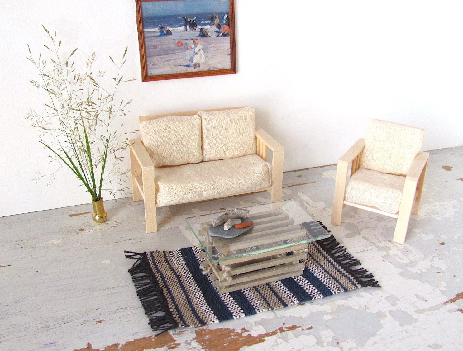 Dollhouse Miniature Rug Artisan 1:12 Scale Doll House - Etsy España