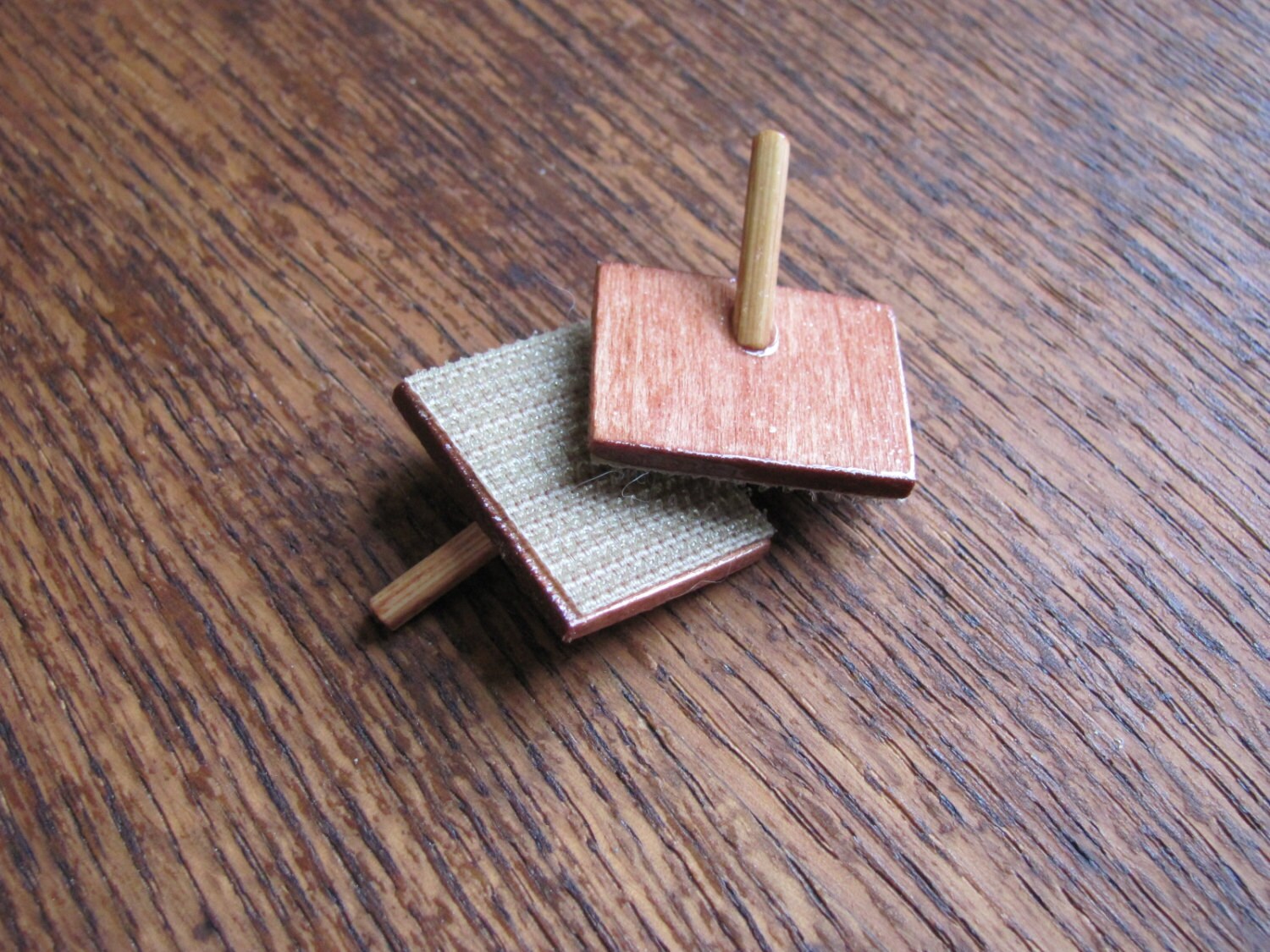 Wool Combs Fiber Hand Cards, Dollhouse Miniatures Artisan 1:12 Scale ...
