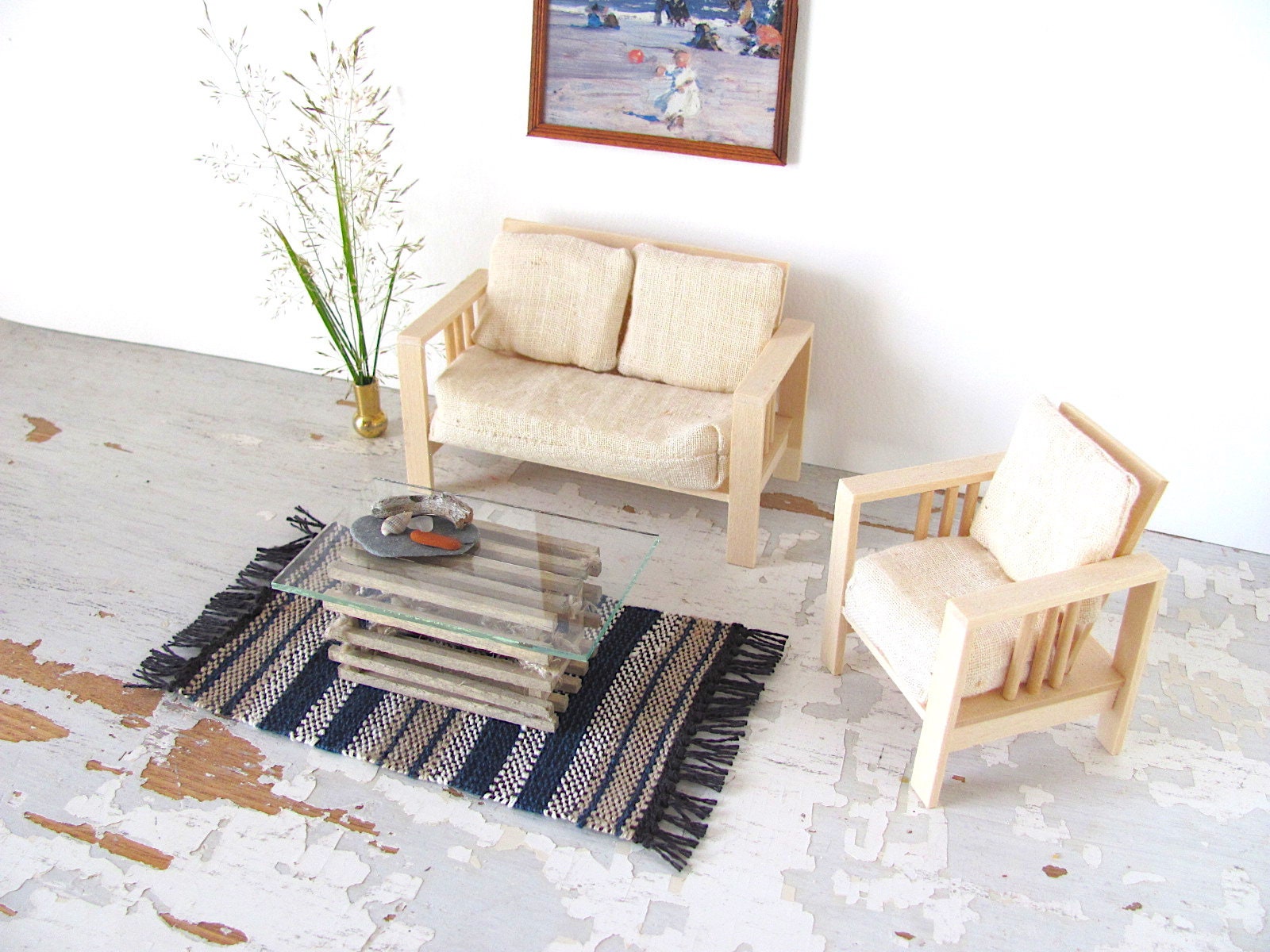 Dollhouse Miniature Rug Artisan 1:12 Scale Doll House - Etsy España