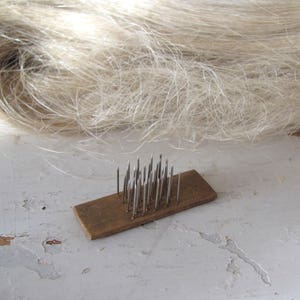Flax Hackle, Flax Hetchel, Linen Flax Comb, 1:12 Scale Dollhouse ...