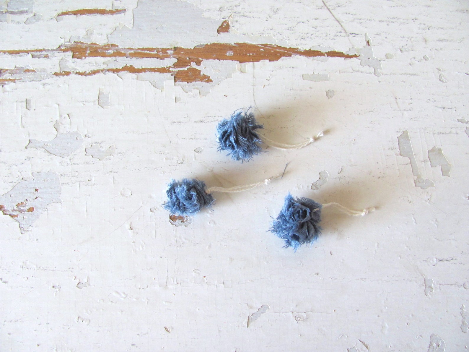 1:12 Dollhouse Miniatures Shower Pouf, Cloth Bath Poof, Artisan ...