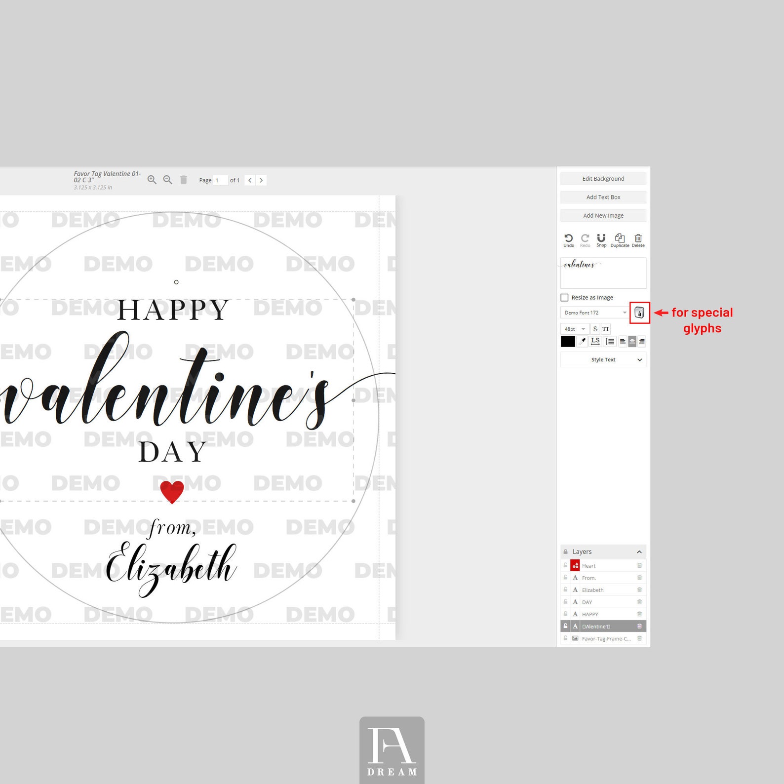 Editable Valentine's Day Tags Custom Valentine's - Etsy