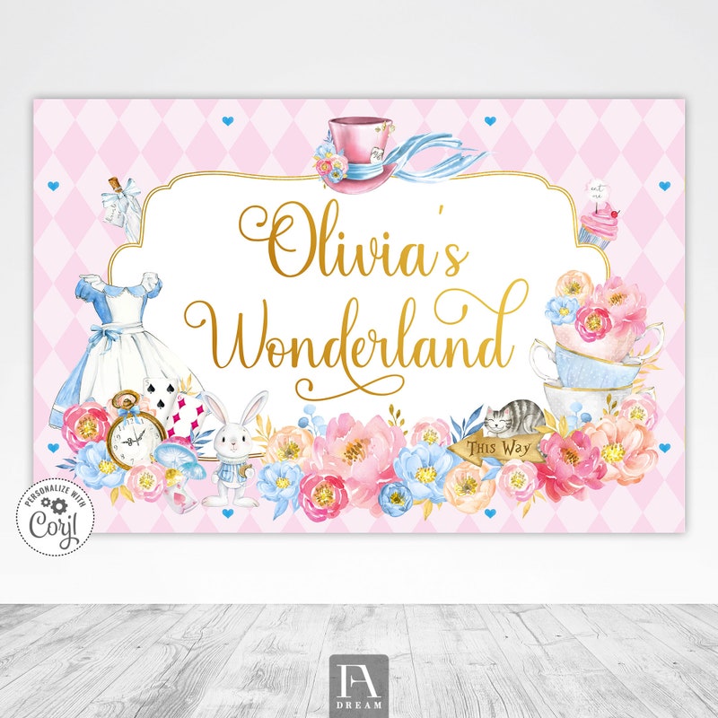 Wonderland Banner - Etsy