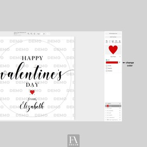 Editable Valentine's Day Tags, Custom Valentine's Daytags, Valentine's ...