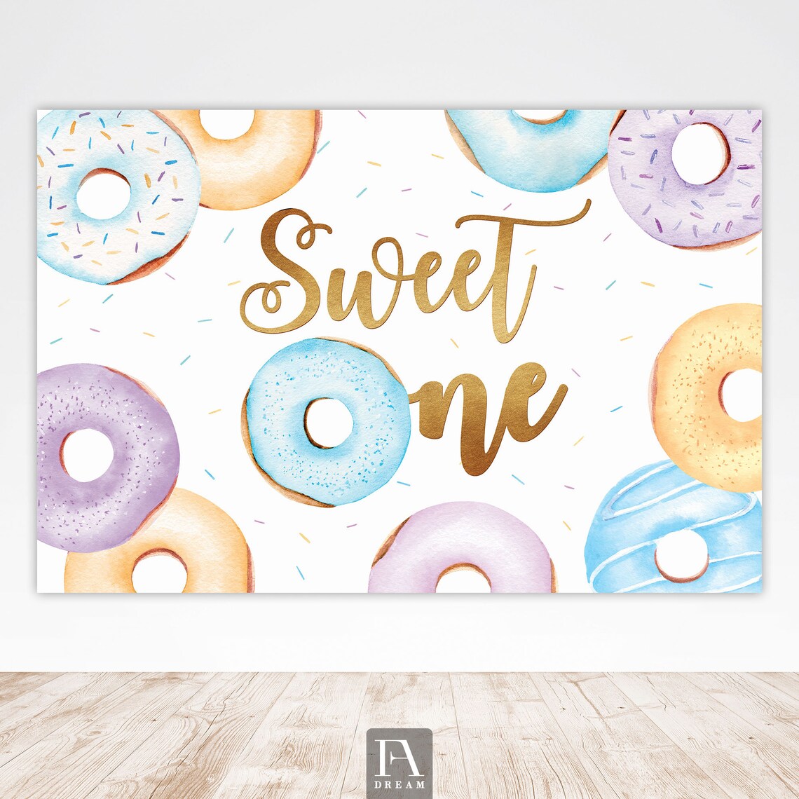 Donut Backdrop, Backdrop Banner, Donut Birthday Backdrop, Party Wall ...