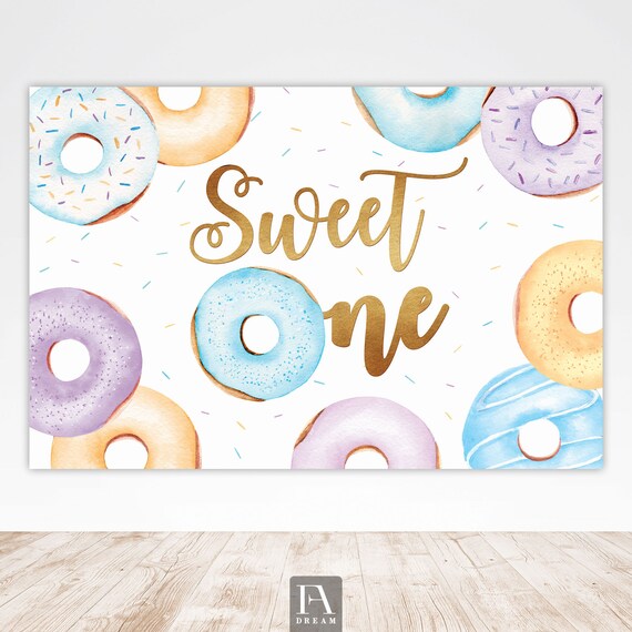 Donut Backdrop Backdrop Banner Donut Birthday Backdrop - Etsy