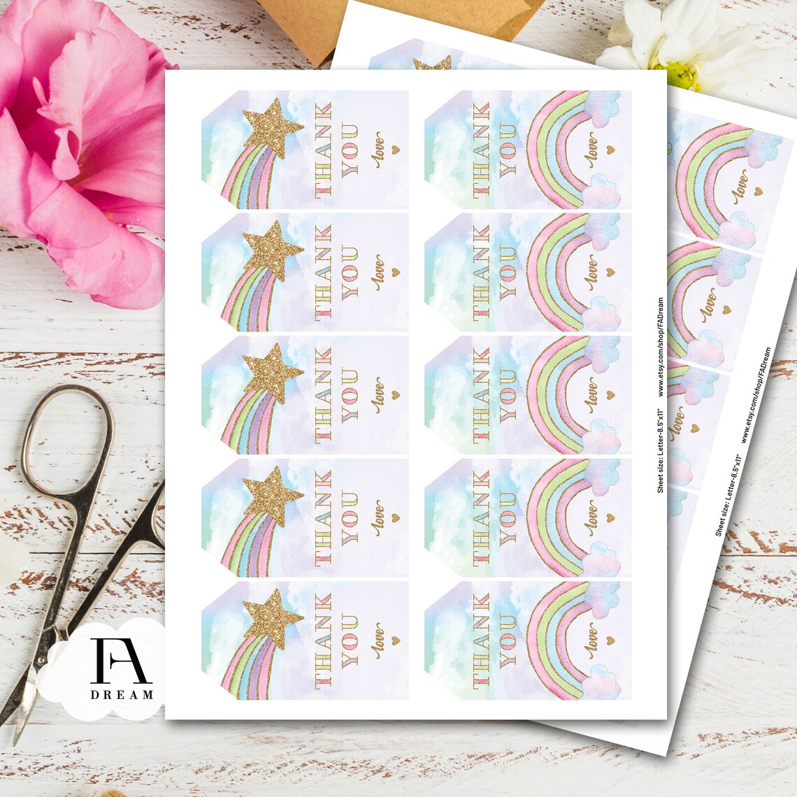 Unicorn Favor Tags Unicorn Birthday Party Tag Unicorn Gift - Etsy