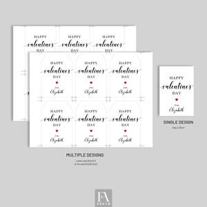 Editable Valentine's Day Tags, Custom Valentine's Daytags, Valentine's ...