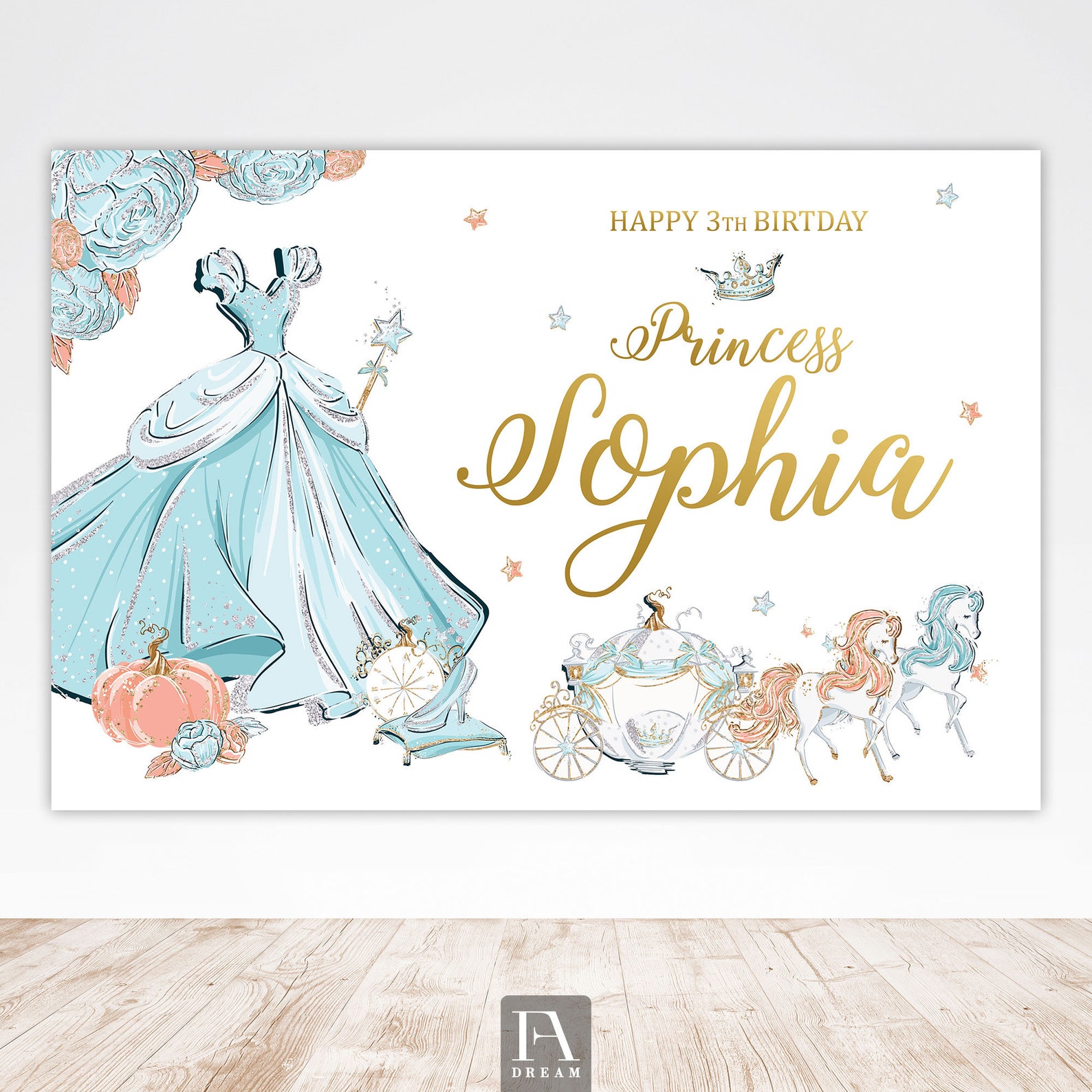 Fairy Tale Backdrop Backdrop Banner Princess Birthday - Etsy
