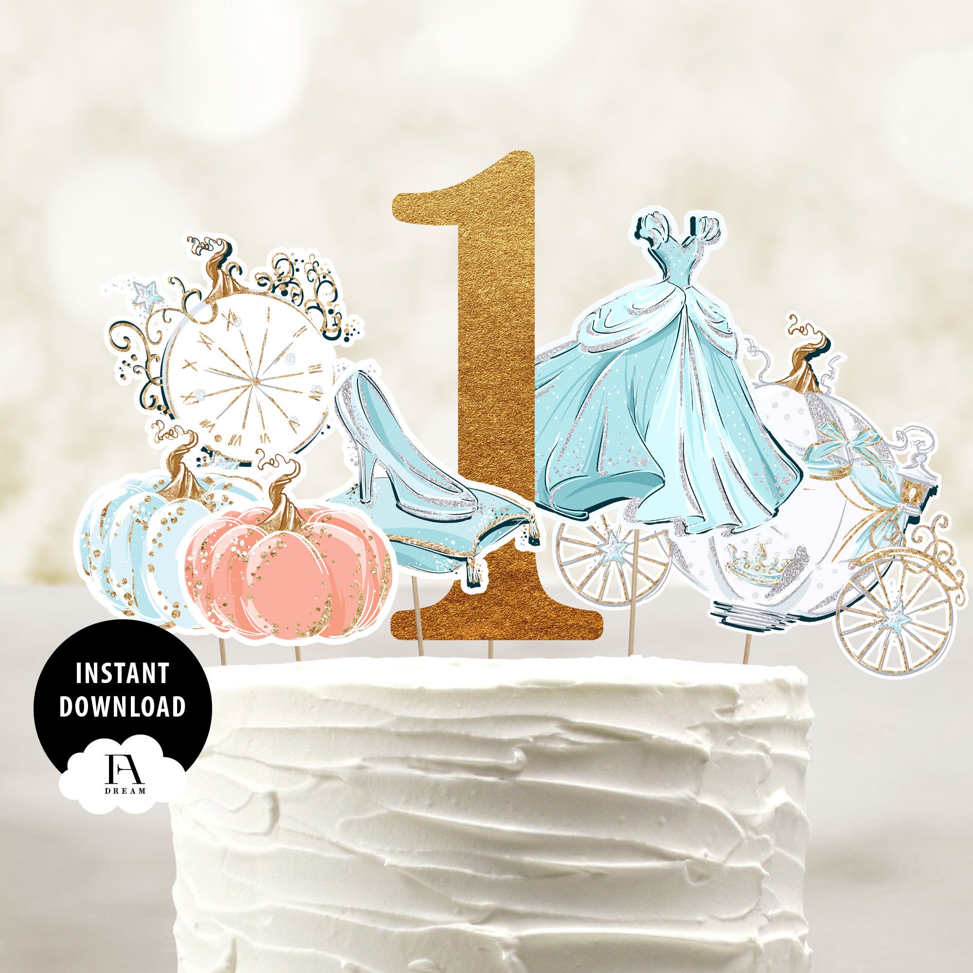 Fairy Tale Centerpieces, Princess Cake Toppers, Princess Centerpiece ...