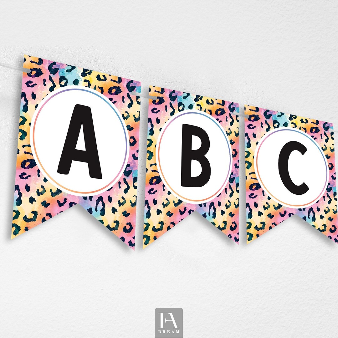 Leopard Print Bunting, Jungle Party Garland, Safari Animal Flag, Wild ...