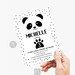 Panda Invitation, Panda Birthday Invite, Panda Party Decor, Panda ...