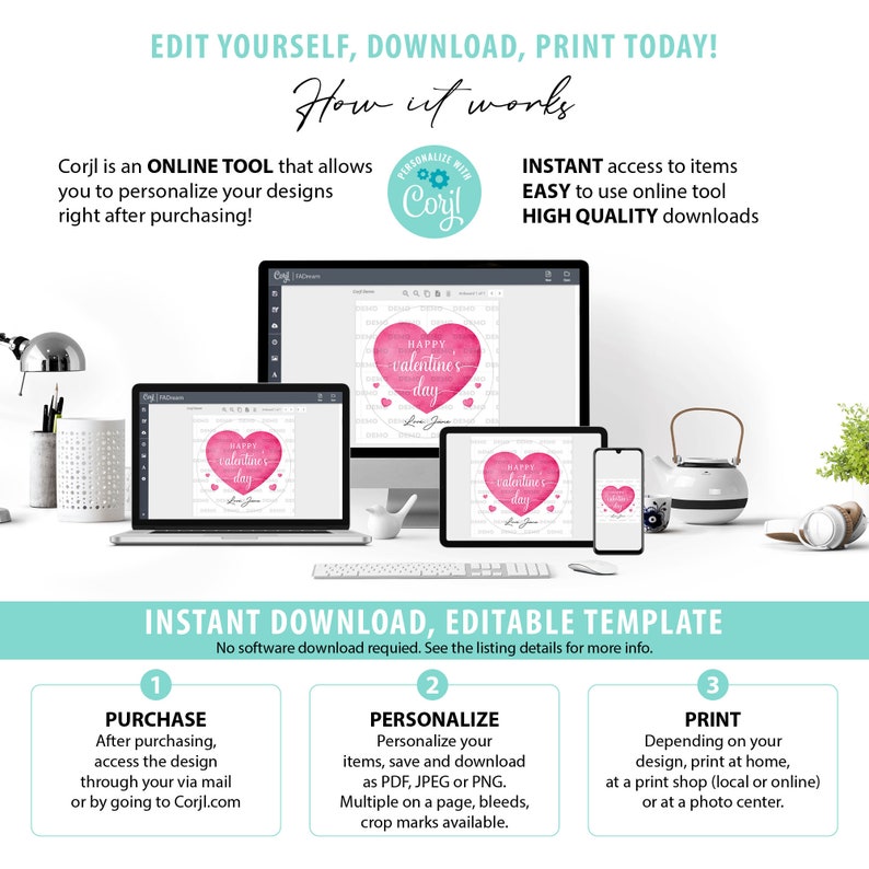 Editable Happy Valentine's Day Tag. Happy Valentine's Label, Valentine ...