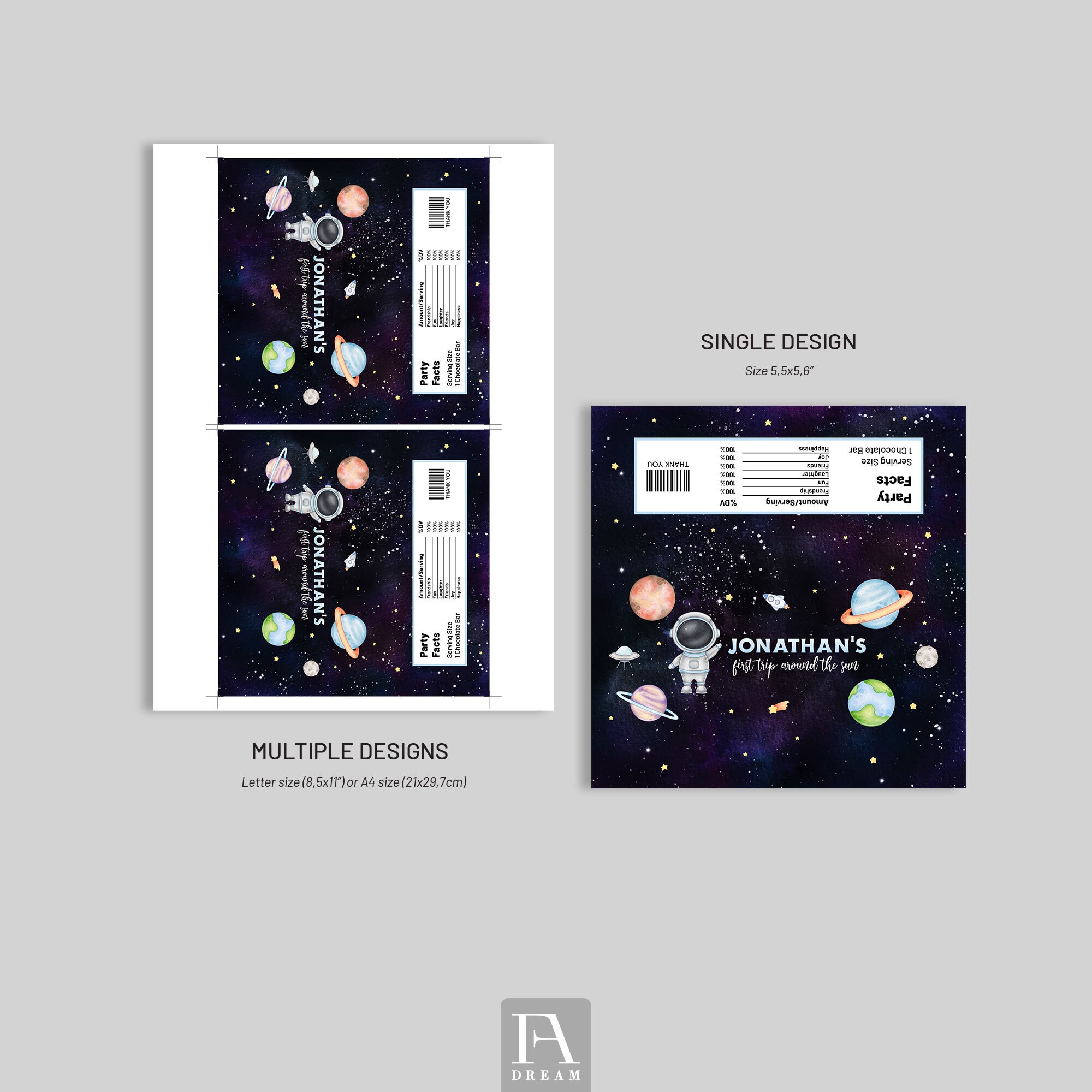 Editable Space Candy Bar Wrapper Label Template Outer Space - Etsy Editable Space Candy Bar Wrapper Label Template Outer Space - Etsy