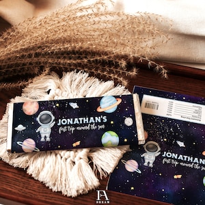 Editable Space Candy Bar Wrapper Label Template, Outer Space Galaxy ...