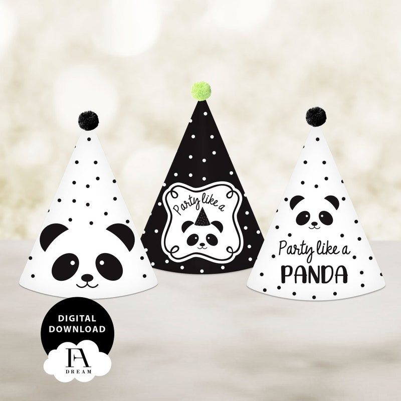 Panda Hat - Etsy