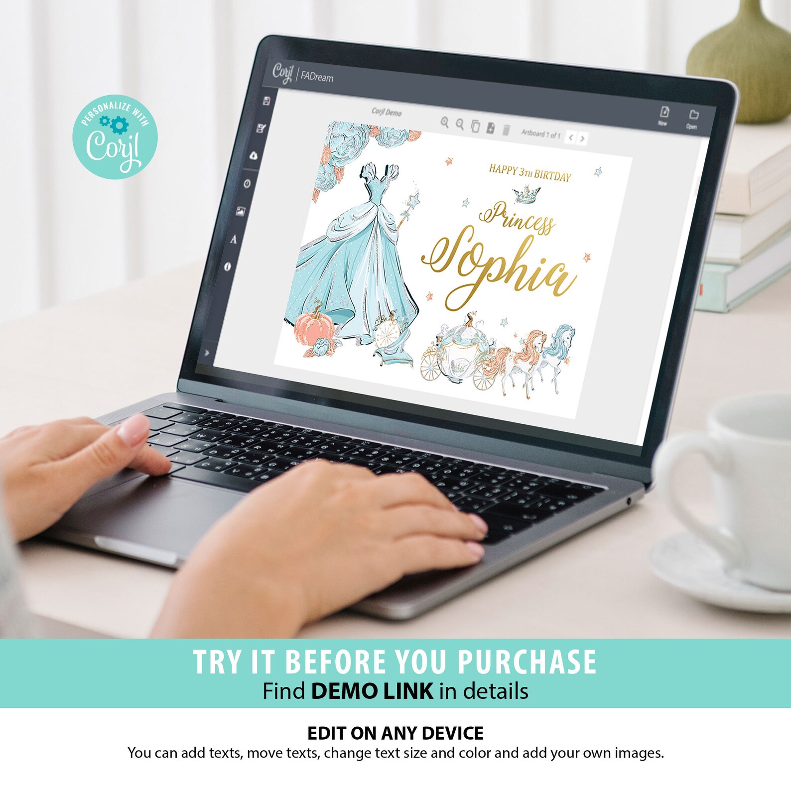 Fairy Tale Backdrop Backdrop Banner Princess Birthday - Etsy