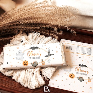 Editable Halloween Candy Bar Wrapper Label Template, Spooktacular ...