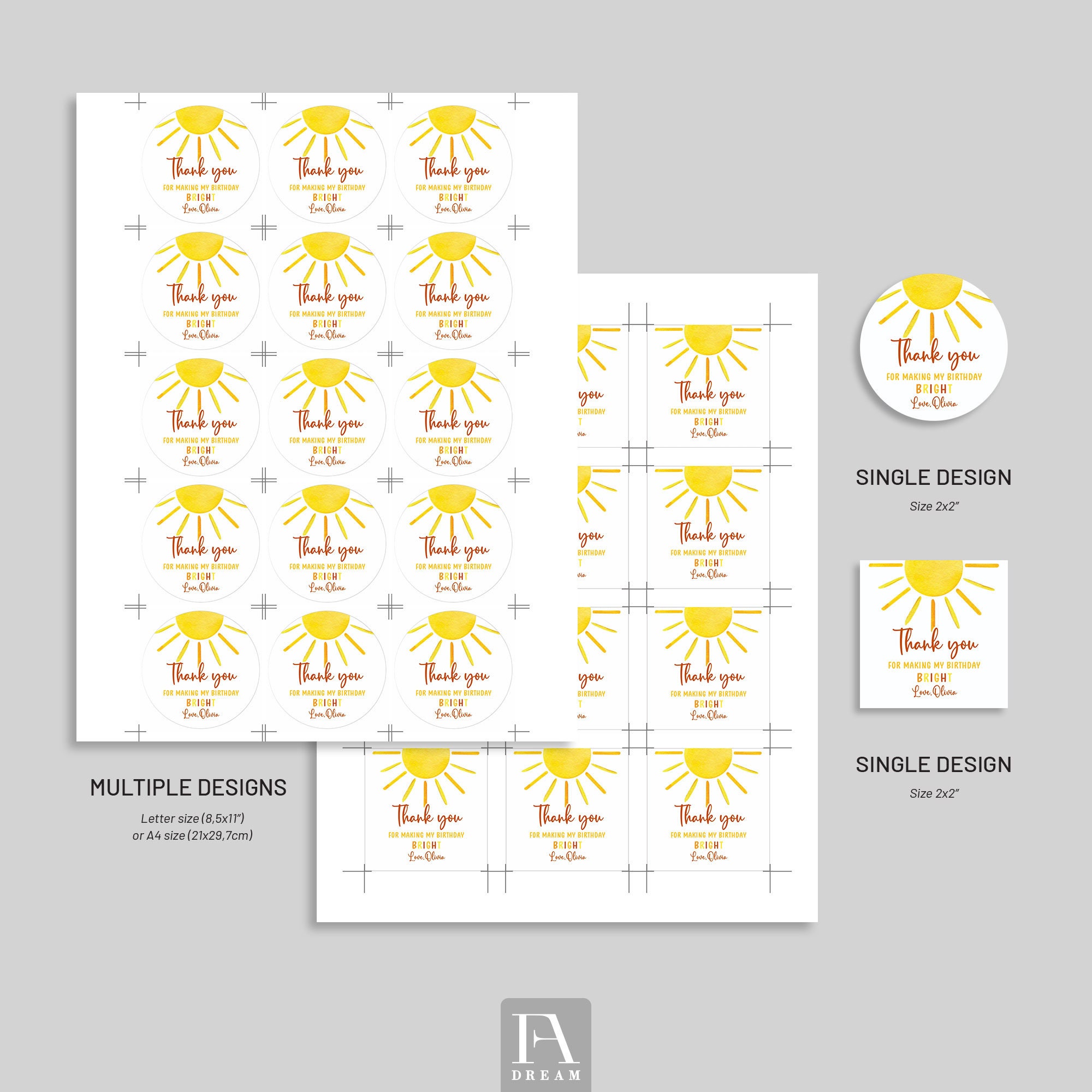 Editable Sun Favor Tags Sunshine Gift Labels Girl First Trip - Etsy