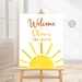 Editable Sun Welcome Sign, Sun Birthday Welcome Sign Template Printable ...