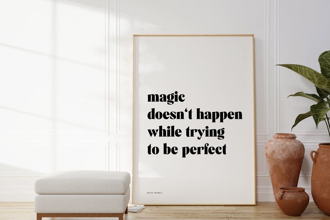 Quotes About Life 'MAGIC' Wall Art Prints Feminist - Etsy