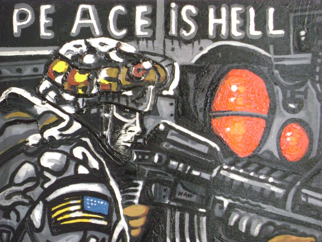 Peace is Hell (oil Pic 50/60 Cm.) - Etsy