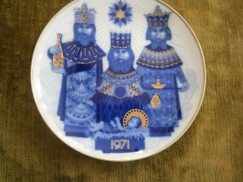 1971 Santa Clara Porcelain Wise Men Collector Plate - Etsy