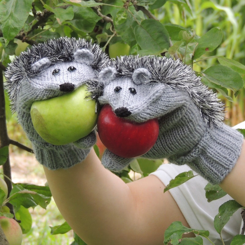Hedgehog Mittens - Etsy