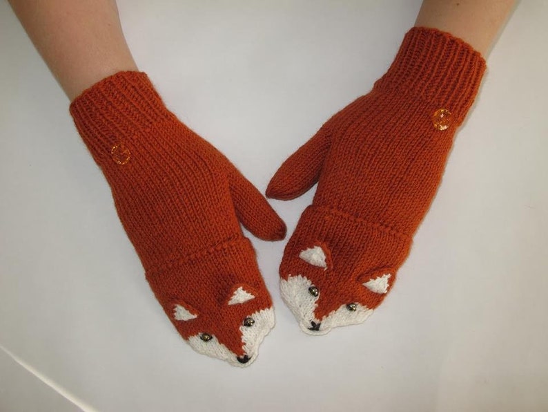 Animal mittens | Etsy