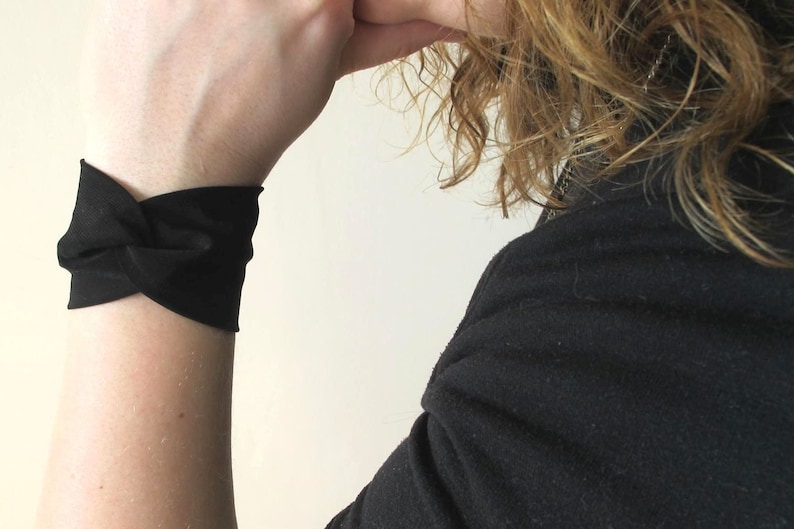 Black Wrist Cuff Bracelet. Black Twist Bracelet. Wrist Cuffs - Etsy Black Wrist Cuff Bracelet. Black Twist Bracelet. Wrist Cuffs - Etsy